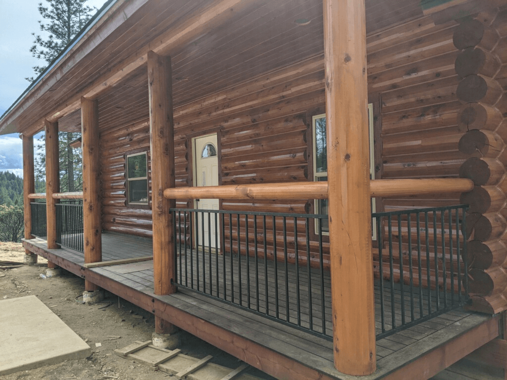 Single Story Log Home | Log Cabin Design | California