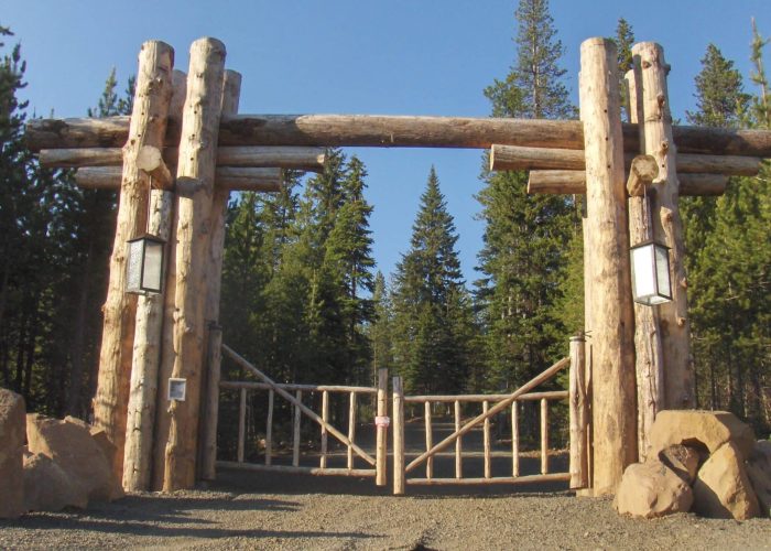 Covered Pergola Logs Home Structure | Sierra Log and Timber