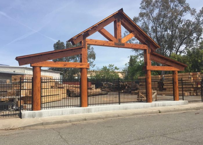 Covered Pergola Logs Home Structure | Sierra Log and Timber